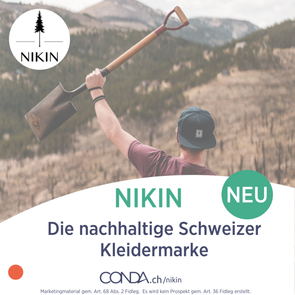 Unsere neue Crowdinvesting-Kampagne: NIKIN - Conda Schweiz