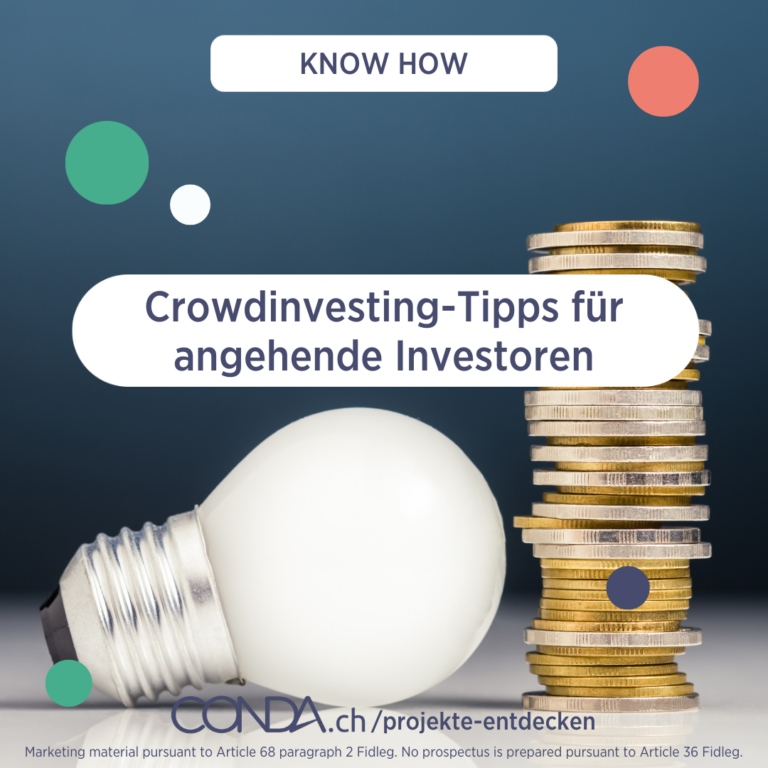 Das musst Du beim Crowdinvesting als Investor beachten! - Conda Schweiz