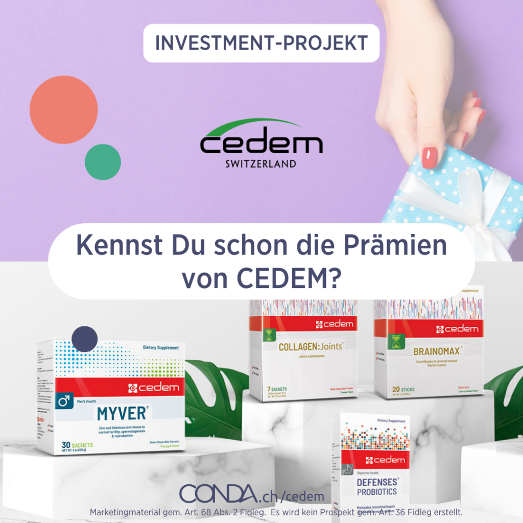 Auf welche Prämien Du Dich mit einem Investment in CEDEM freuen kannst ...