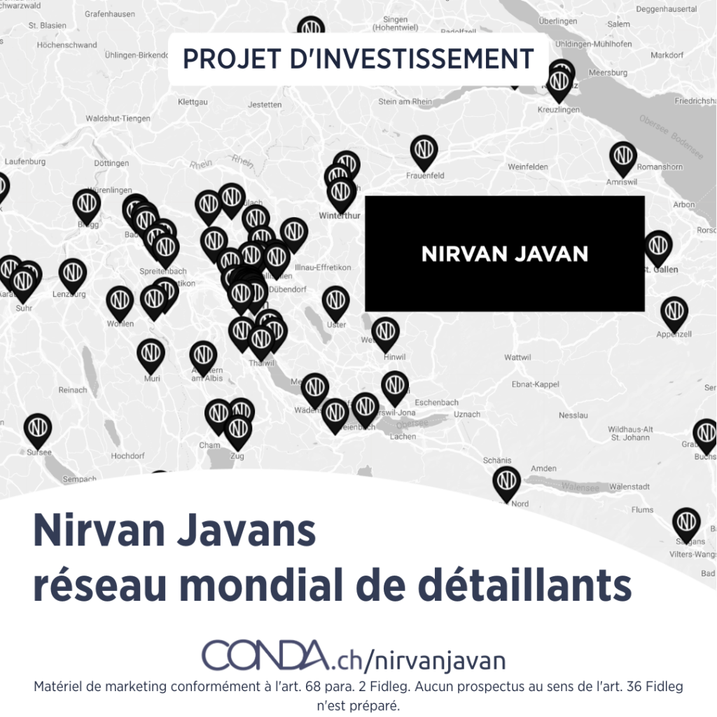 Où les produits Nirvan Javan sont-ils déjà vendus ? 🏪 - Conda Schweiz