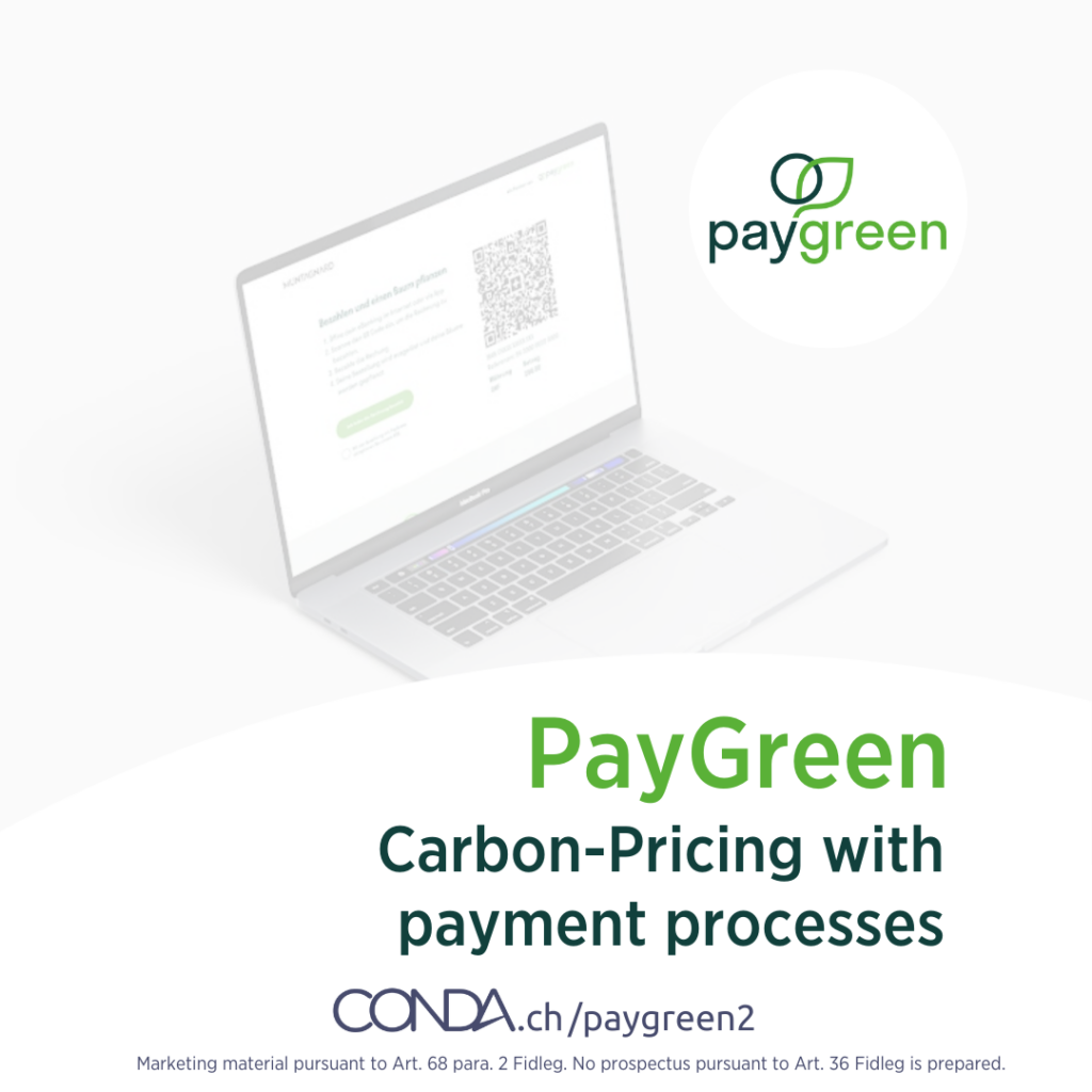 PayGreen: Carbon pricing for payment transactions 🌲🌳 - Conda Schweiz