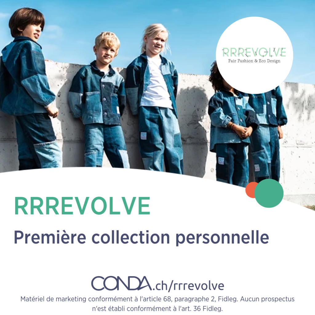 RRREVOLVE a développé sa première collection 🧵 - Conda Schweiz