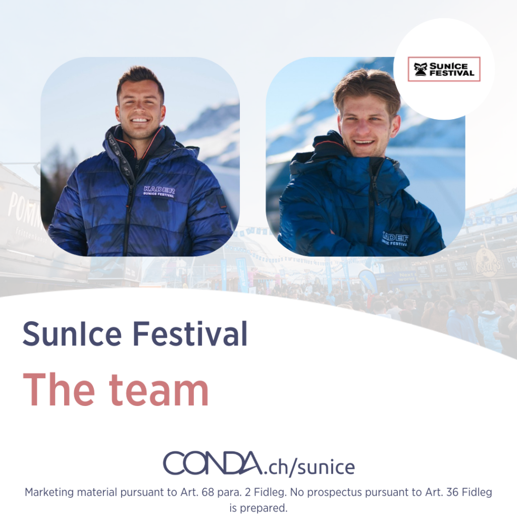 SunIce Festival: the team 😎 - Conda Schweiz